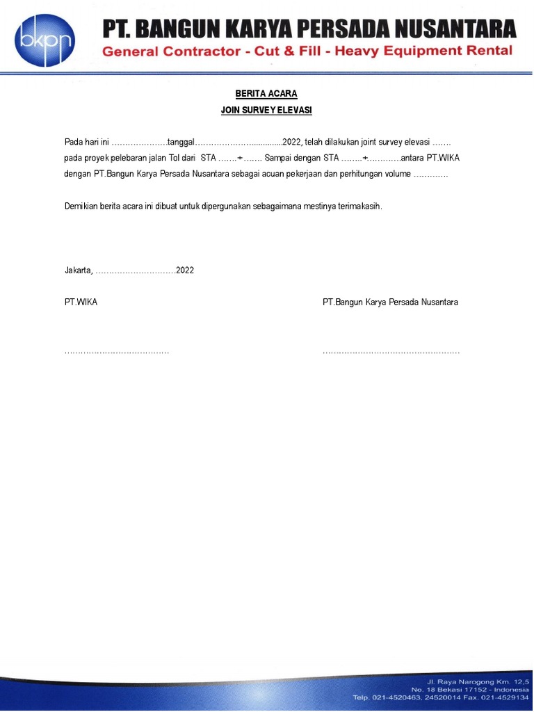 Kop Surat BKPN | PDF