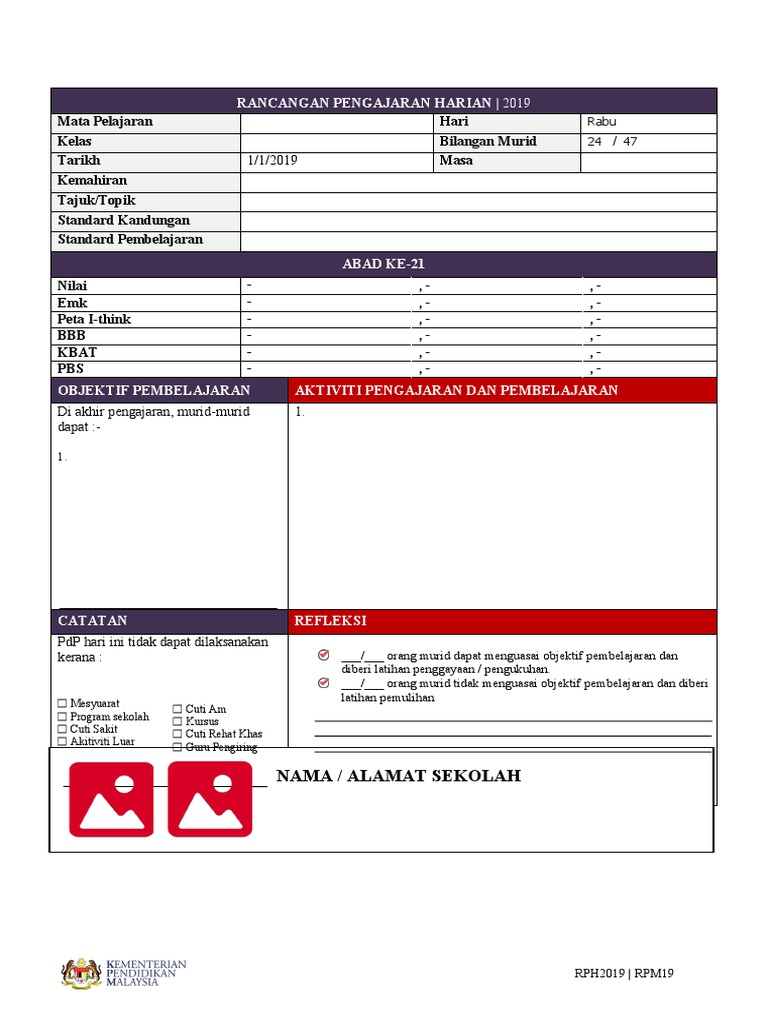 4.1) Contoh Tapak Pak21 RPH - 1 | PDF