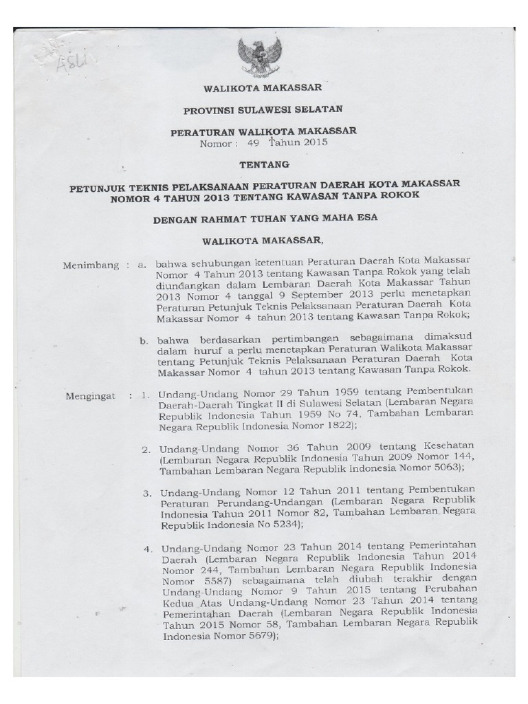 Juknis KTR Kota Makassar-2 | PDF