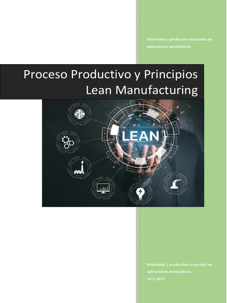 Proceso Productivo y Lean Manufacturing | PDF | Lean Manufacturing ...