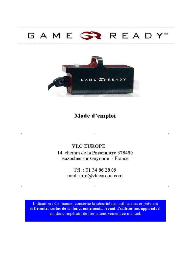 MANUEL GAME READY VLC Europe | PDF