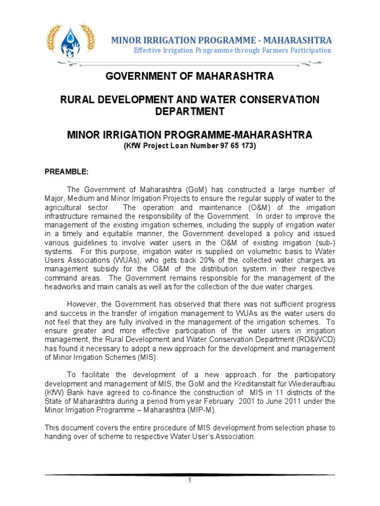 38. MIP-Minor Irrigation Programme | PDF | Agriculture | Vegetables