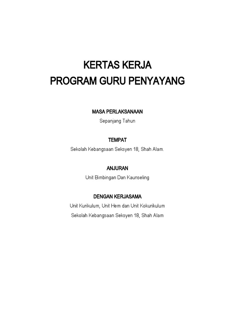 Kertas Kerja Agp 2022 2023 | PDF
