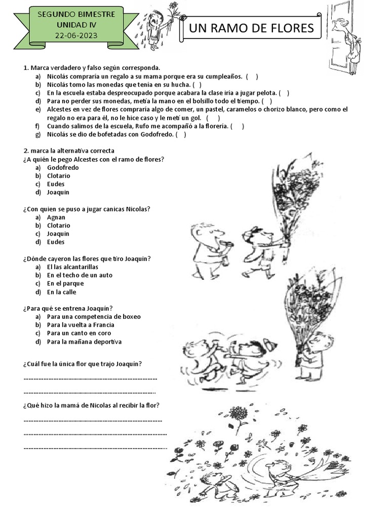 El Pequeño Nicolas Un Ramo de Flores | PDF