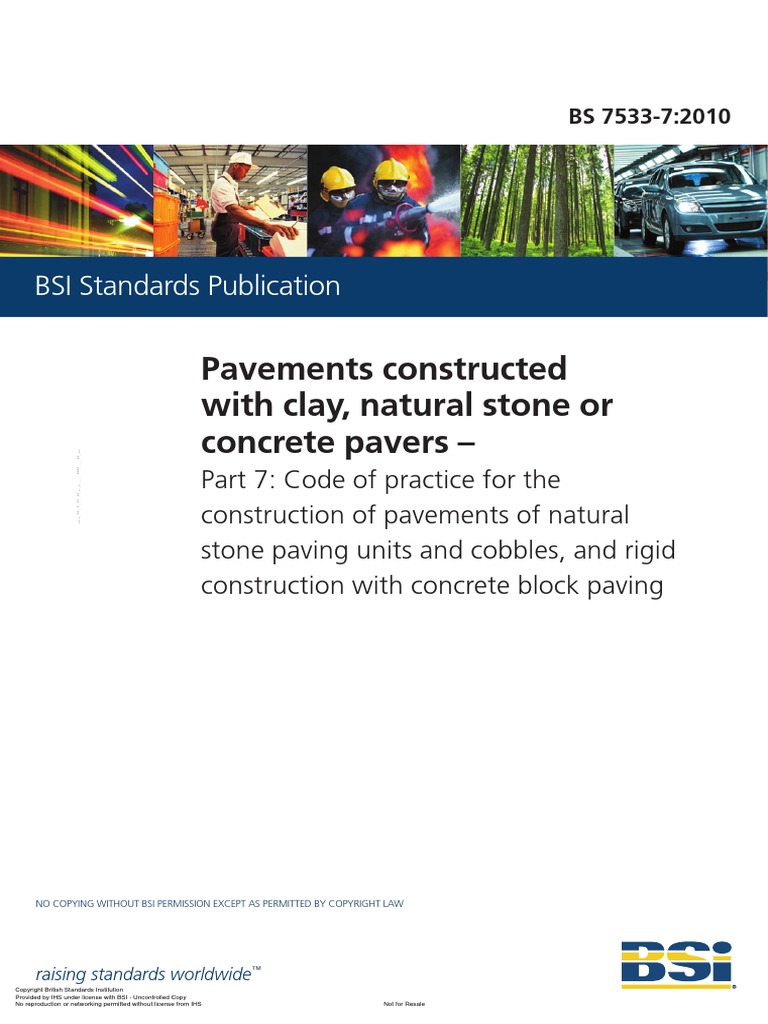 BS 7533-7 | PDF | Road Surface | Concrete