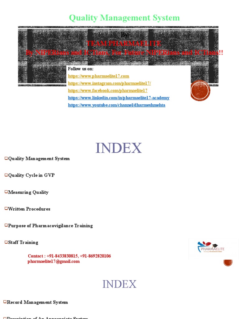 Quality Management System | PDF