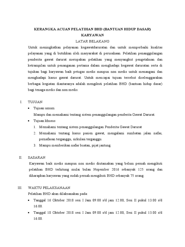 Tor Diklat BHD | PDF