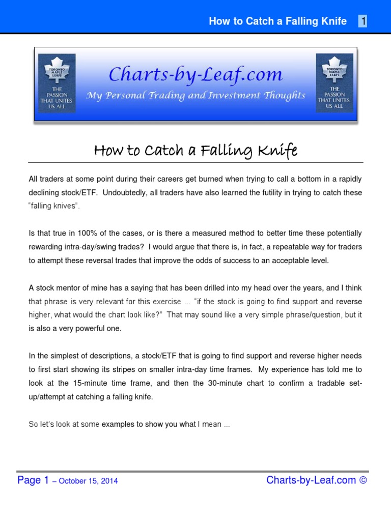 How To Catch A Falling Knife | PDF | Exchange Traded Fund | Prices