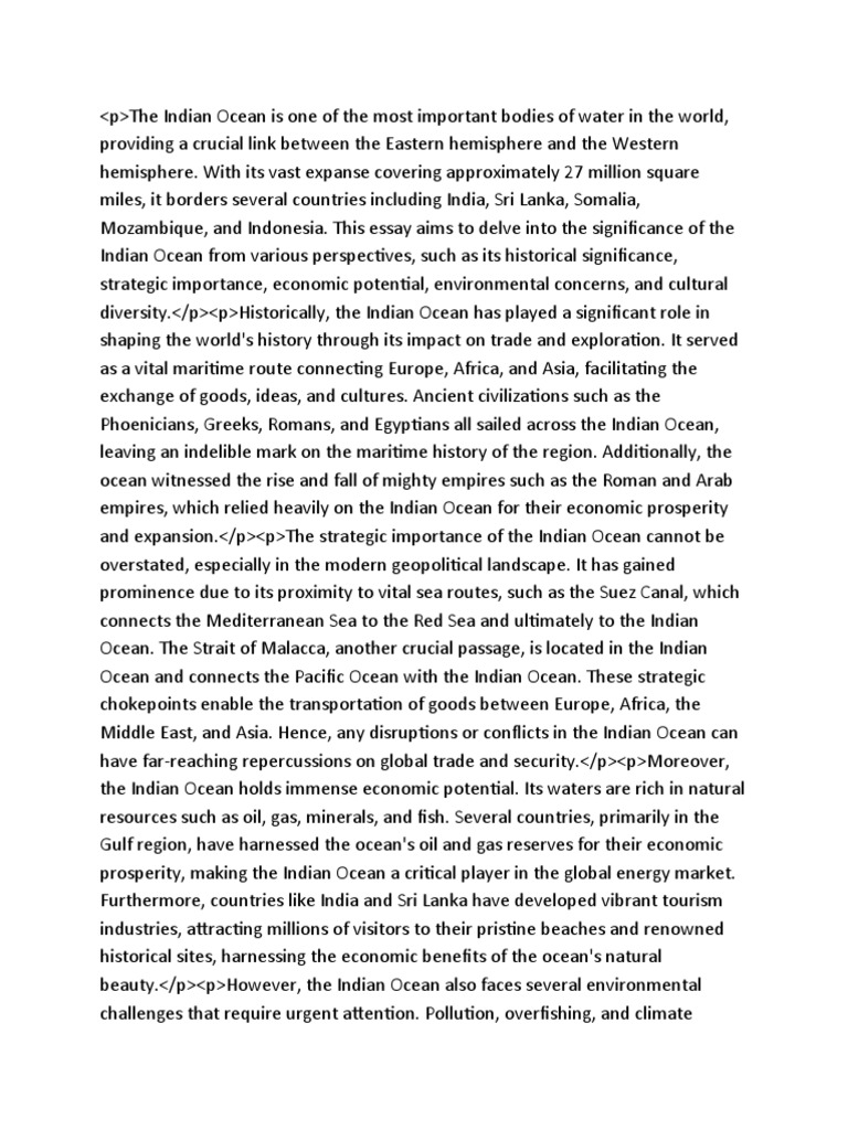 Indian Ocean | PDF | Indian Ocean | Oceans