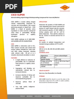 Cico No.3: Quick Setting and Rapid Hardening Admixture For Plain Cement ...