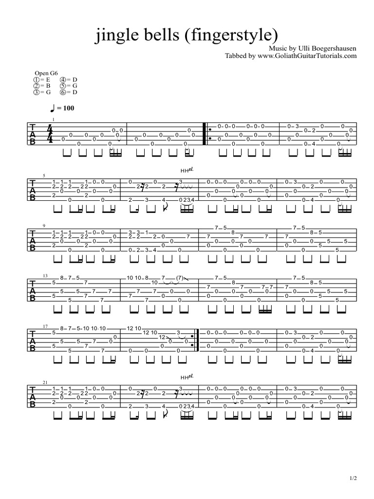 Jingle Bells Tablatura | PDF