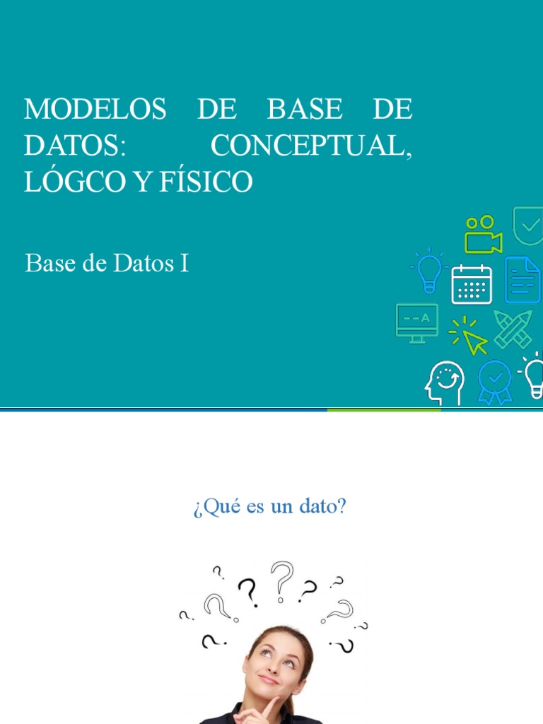 2.conceptos de Modelos de BD | PDF | Bases de datos | Información