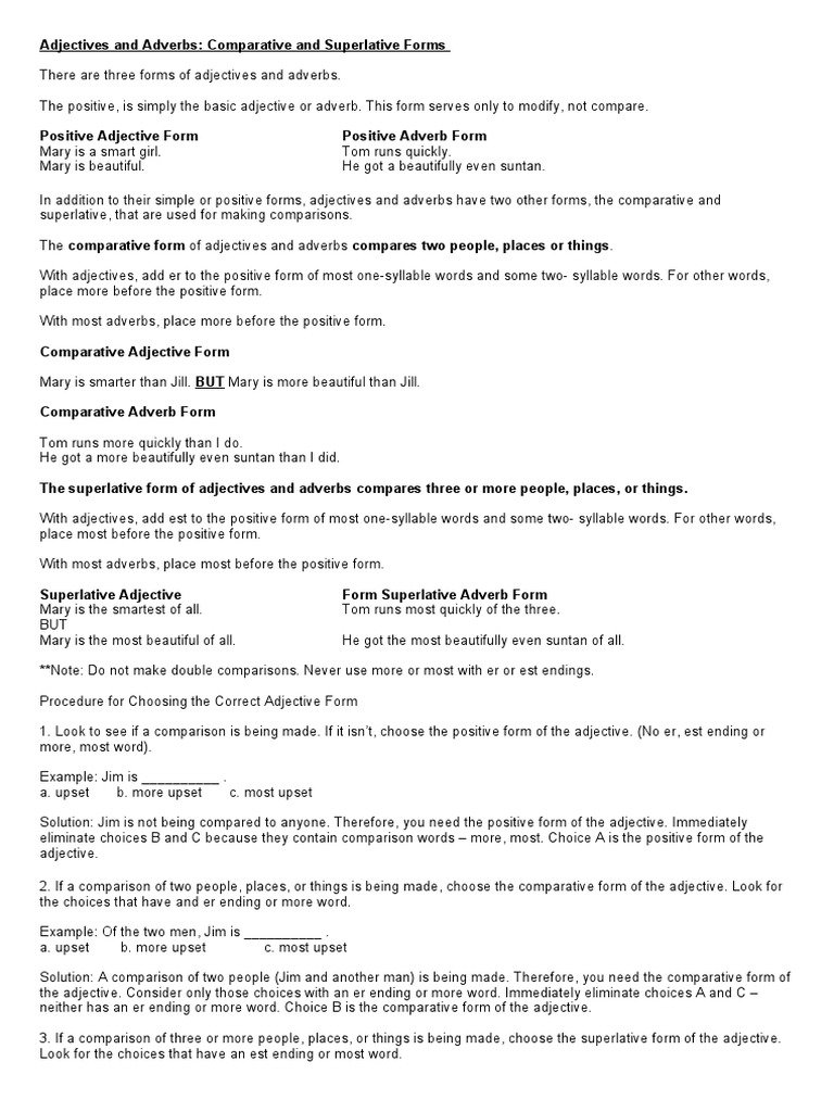 Adjectives and Adverbs - 5 | PDF | Adverb | Adjective