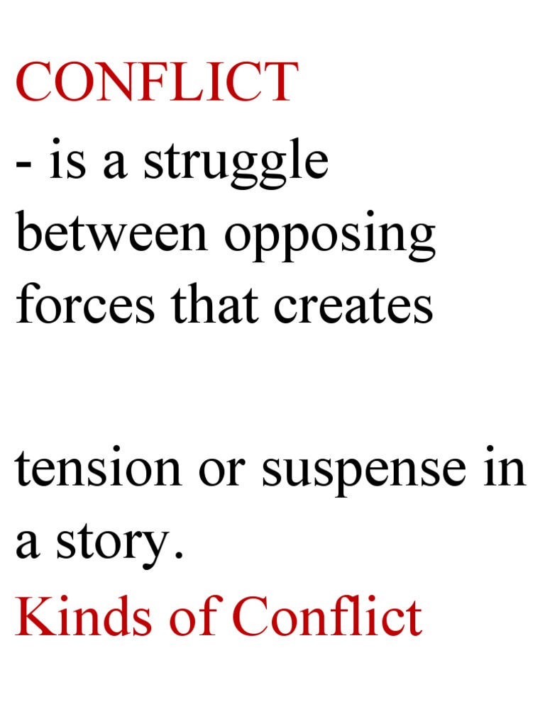 Understanding Story Conflicts | PDF