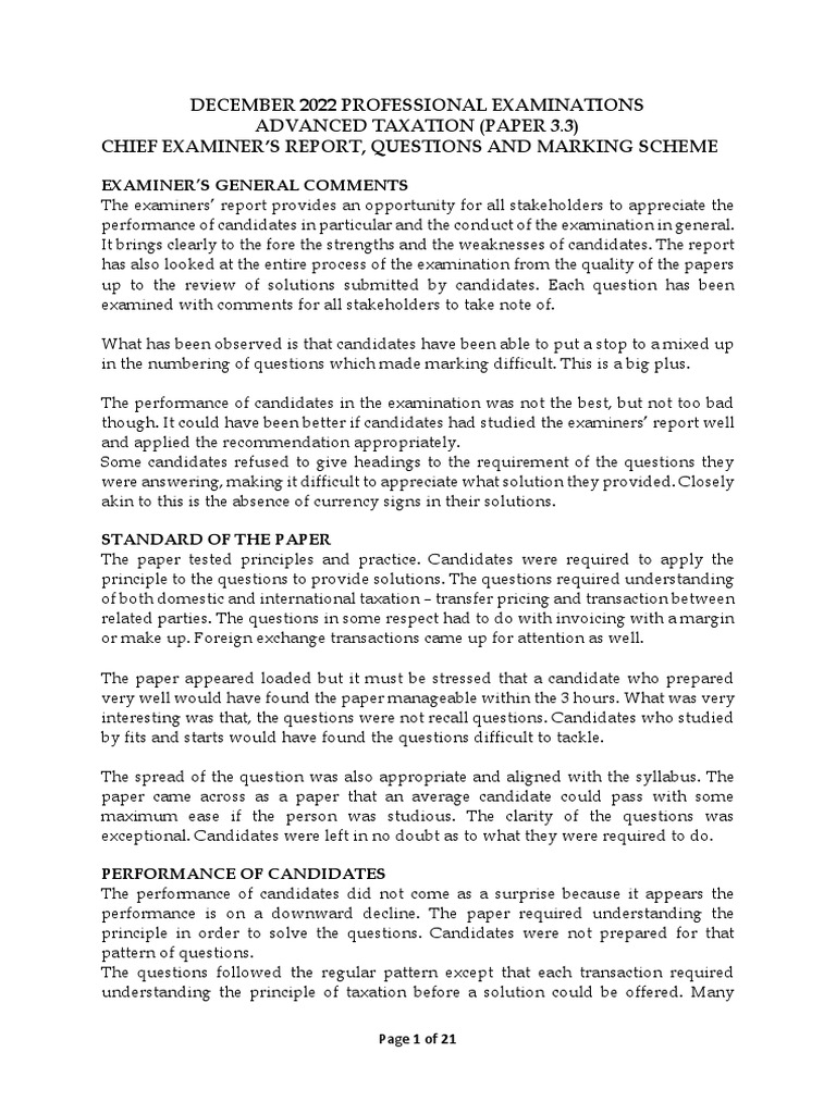 Advanced Taxation Paper 3.3 Dec 2023 | PDF | Taxes | Dividend