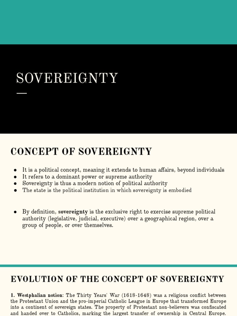 Sovereignty | PDF