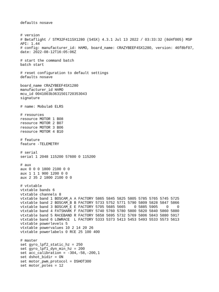 Drone Configuration Guide | PDF