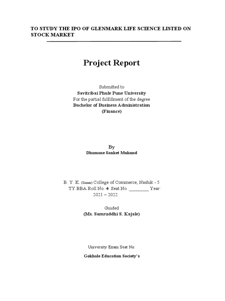 To Study The Ipo of Nykaa Listed On Stock Market | PDF | Initial Public ...