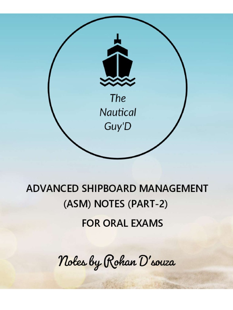 ASM Oral Exam Notes (Part-2) by Rohan Dsouza-3 | PDF | Audit | Safety