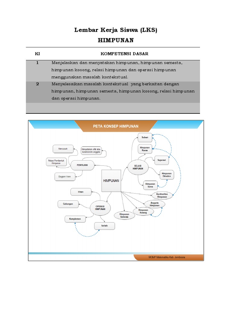 Contoh LKPD Matematika Kelas VII Materi | PDF