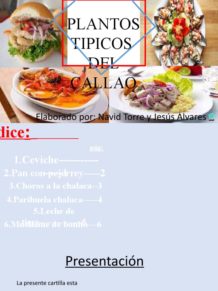 Platos Tipicos Del Callao (Autoguardado) | PDF
