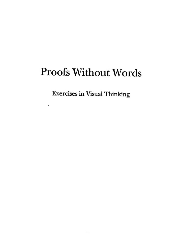 Proofs Without Words R B Nelsen Pdf