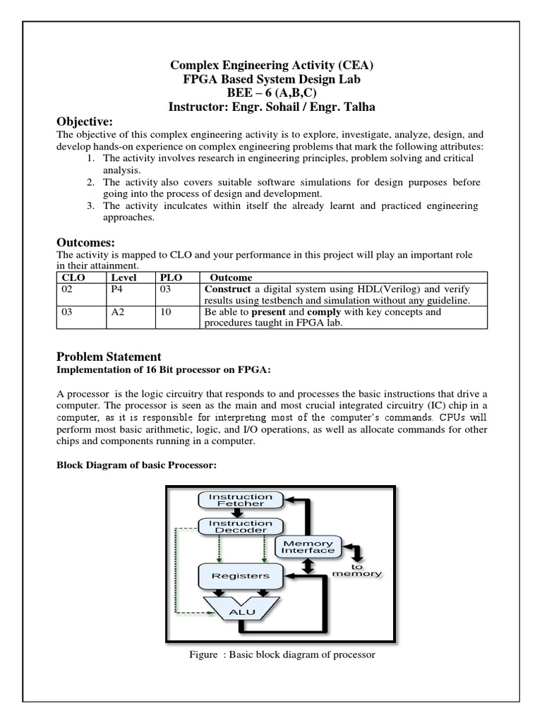 CEA FPGA Lab | PDF | Central Processing Unit | Field Programmable Gate Array