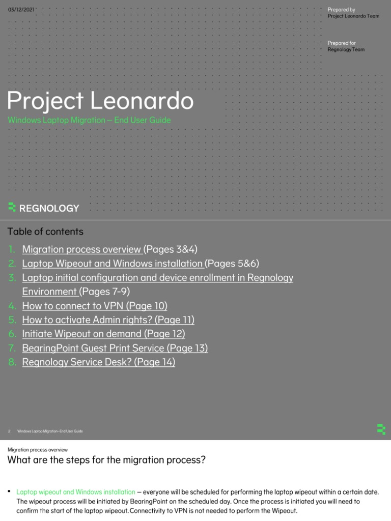 User Guide - Windows Laptop Migration | PDF