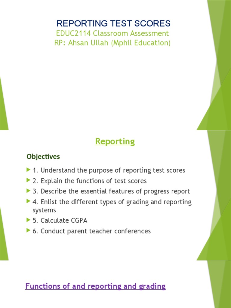 8602 Unit 09 Reporting Test Scores | PDF | Standard Score | Standard ...