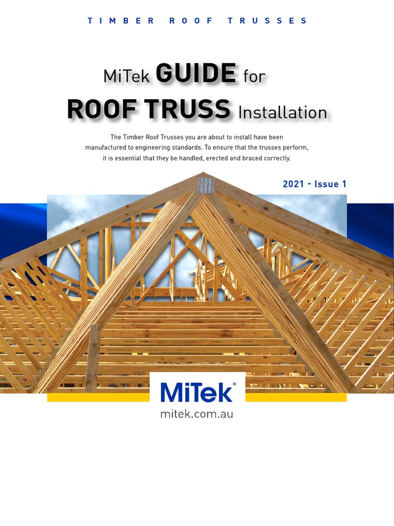 MGB0618 MiTek Guide For Roof Truss Installation - WEB - FA 2021 | PDF