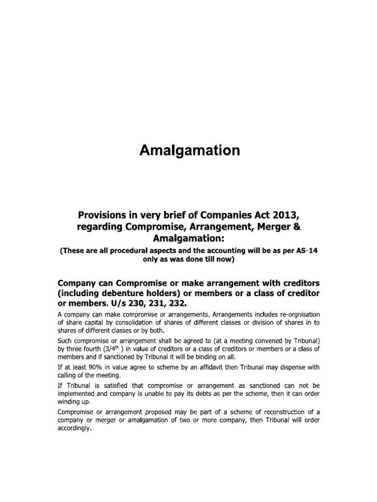 Amalgamation | PDF