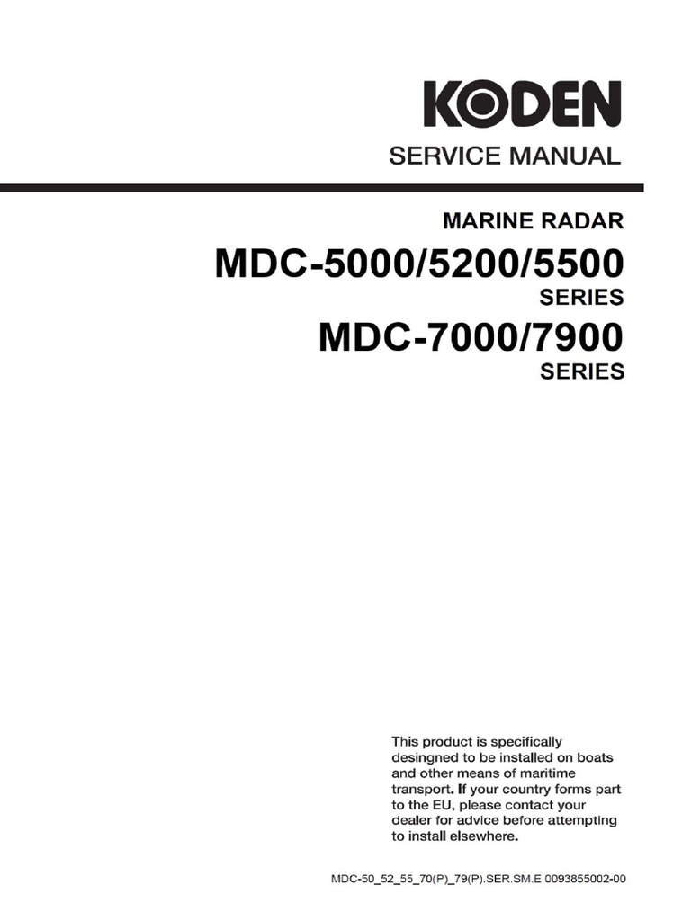 MDC-5000 Series Service Manual Overview | PDF | High Voltage | Antenna ...