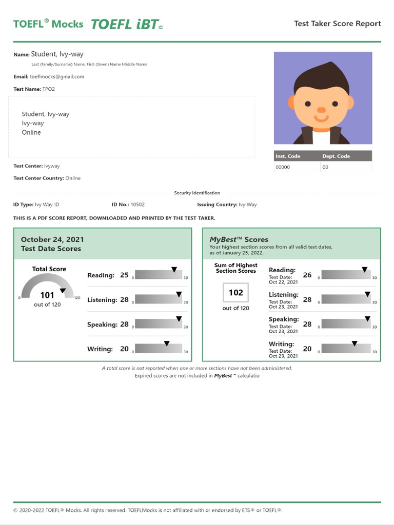 Student, Ivy-Way TPO2 | PDF