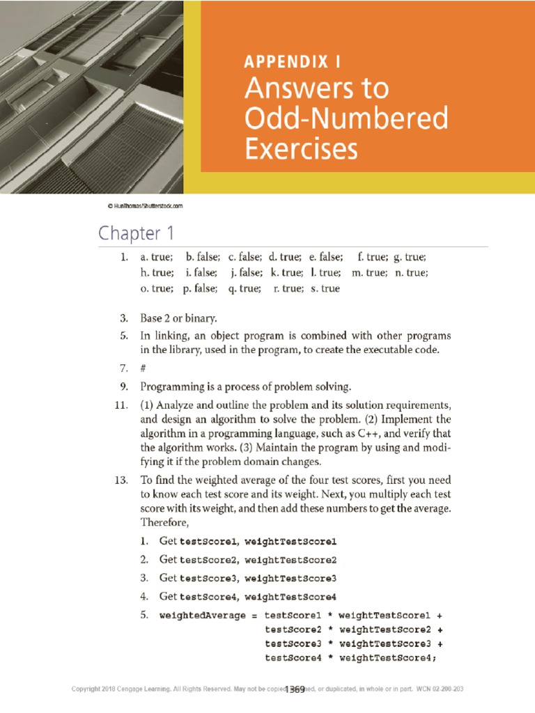 Solutions (Odd Numbered) | PDF | Parameter (Computer Programming) | Area