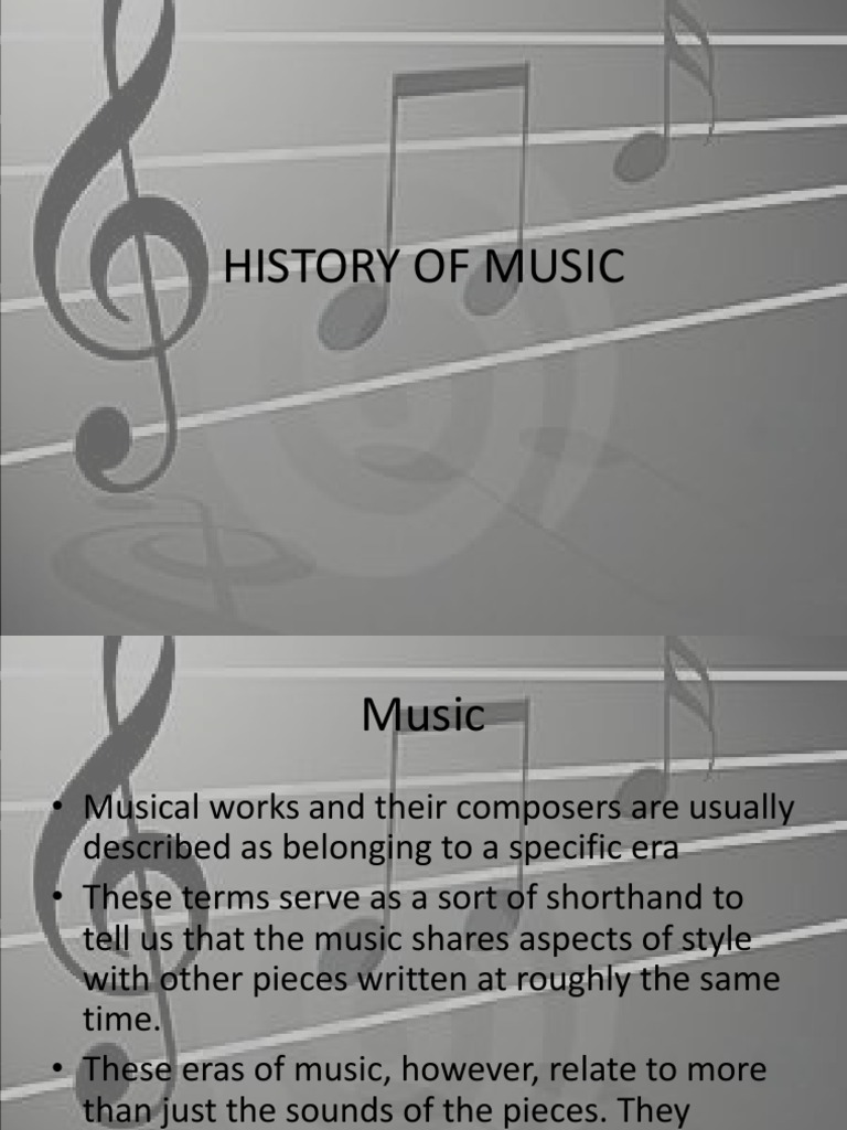 History of Music | PDF | Composers | Religion And Belief