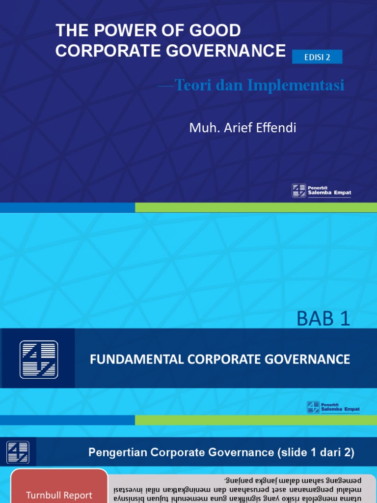 Bab 1 - Fundamental Corporate Governance | PDF