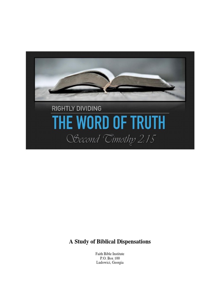 Rightly Dividing The Word Pilgrim | PDF | Genesis Creation Narrative | Adam