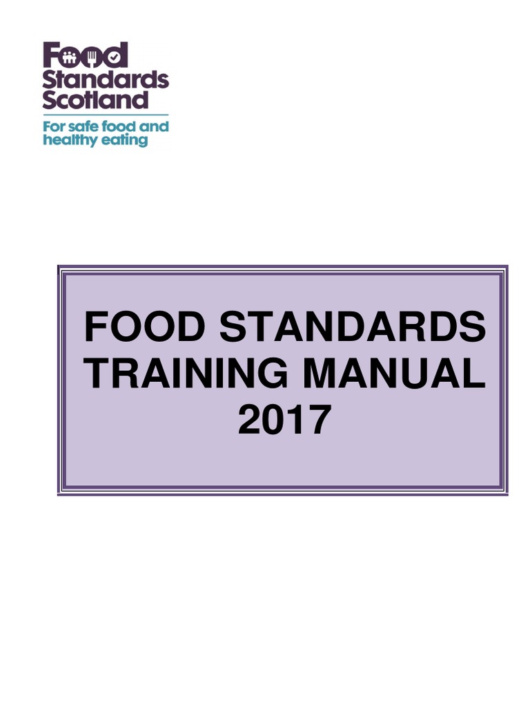 Food Standards Training Manual | PDF | Food Safety | Regulatory Compliance
