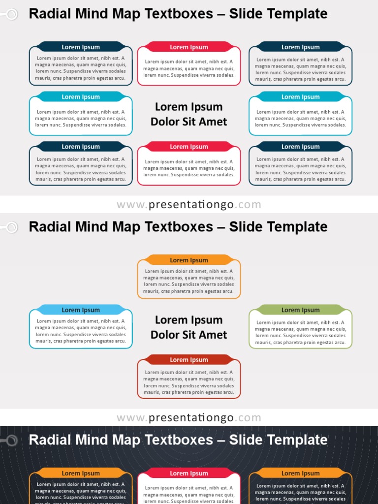 2 1578 Radial Mind Map Textboxes PGo 16 9 | PDF