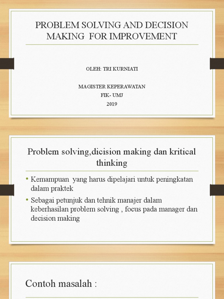 Decision Making and Problem Solving | PDF