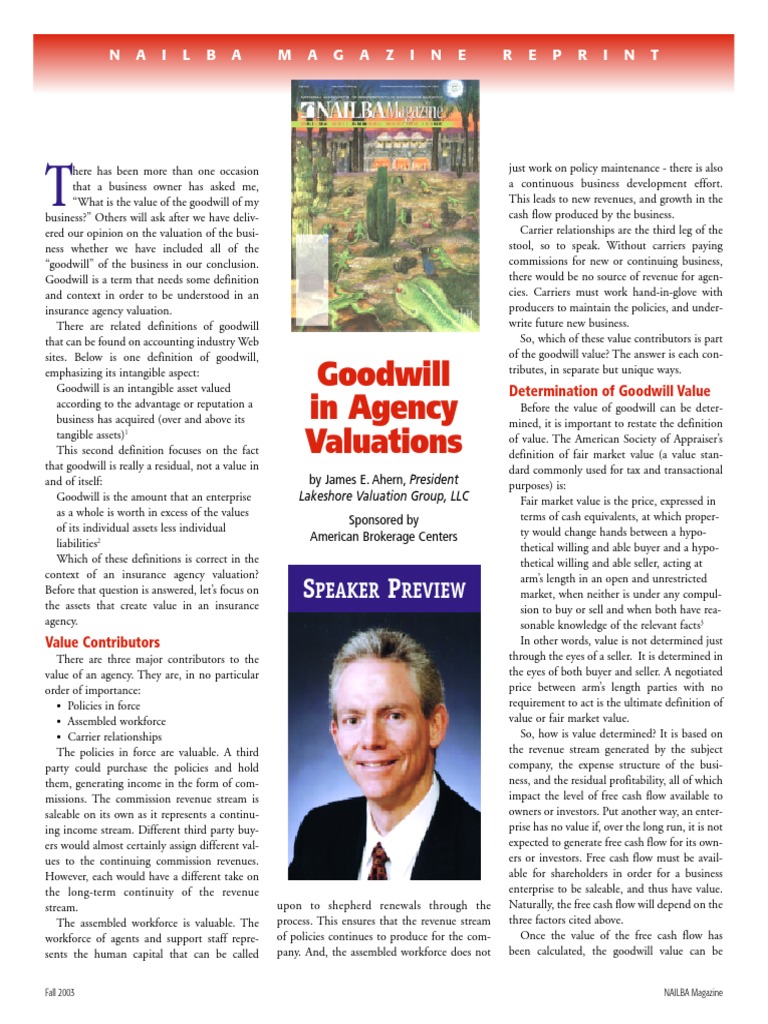 Goodwill and Human Capital Valuation | PDF | Goodwill (Accounting) | Valuation (Finance)