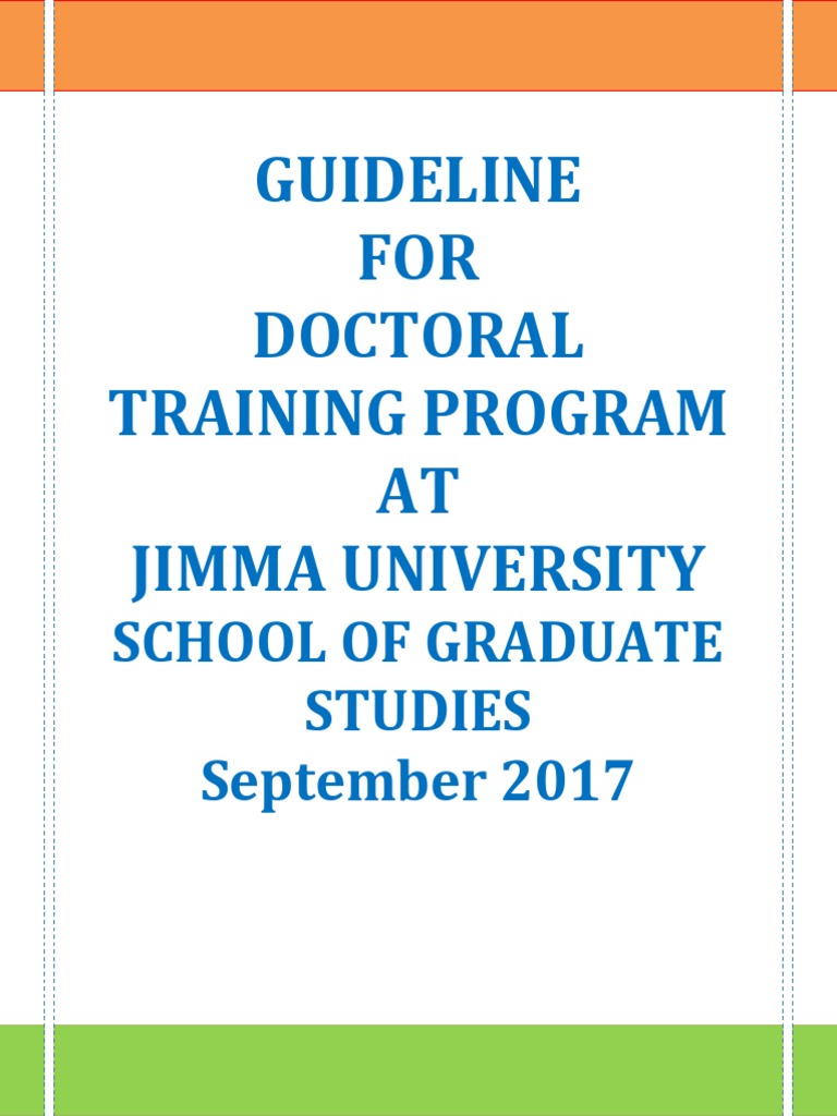 Doctoral Training Programme Guideline Final Endorsed | PDF | Doctor Of Philosophy | Thesis