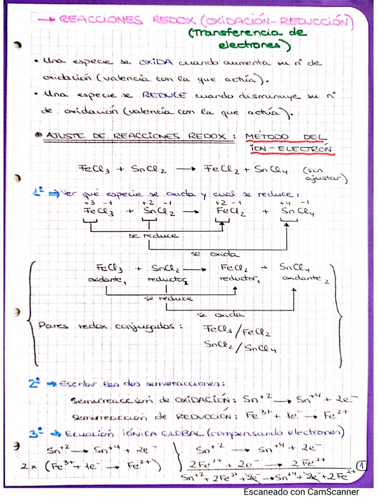 Reacciones Redox Pdf