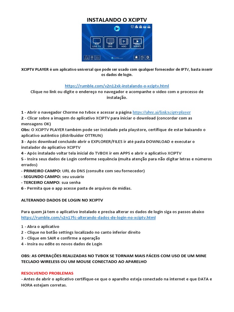 XCIPTV | PDF | Computadores