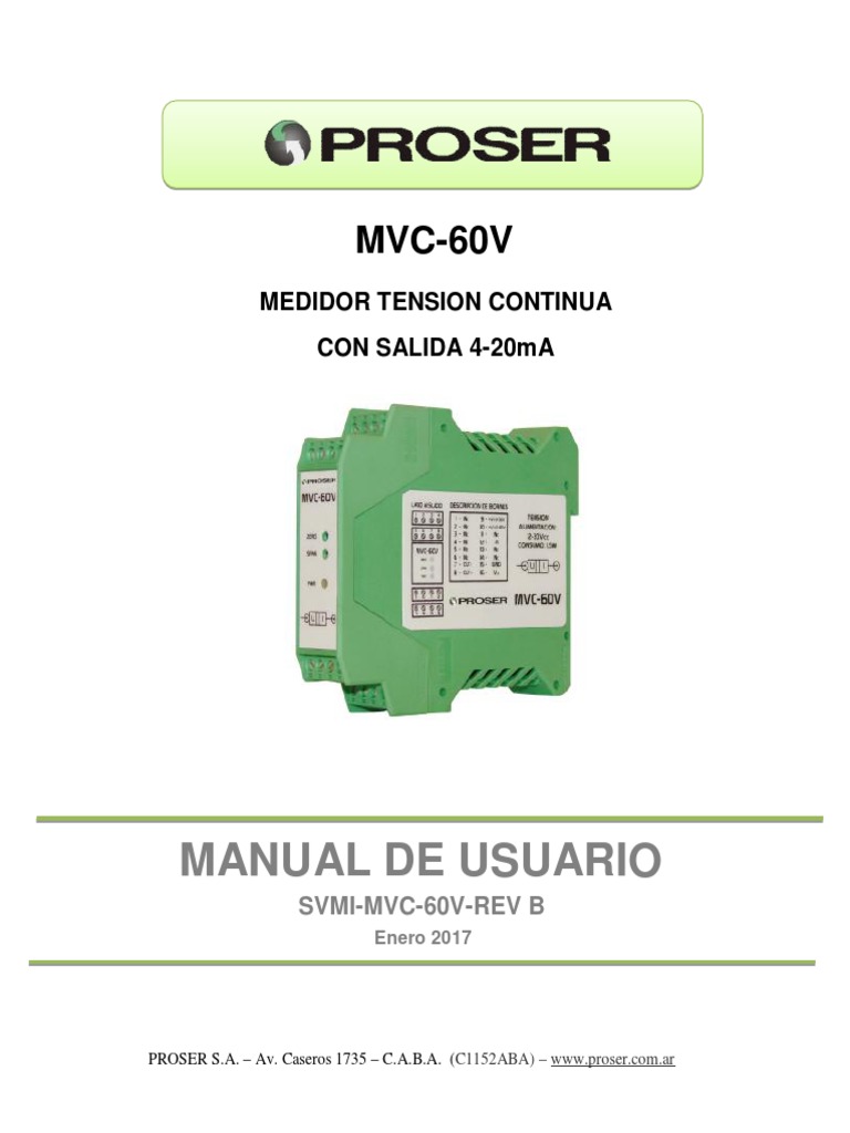 Manual MVC-60V REV B | PDF