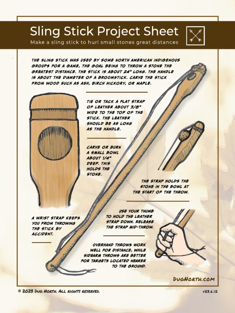 Create a Sling Stick for Throwing Stones | PDF