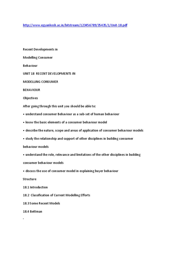 Bettman | Download Free PDF | Consumer Behaviour | Behavior