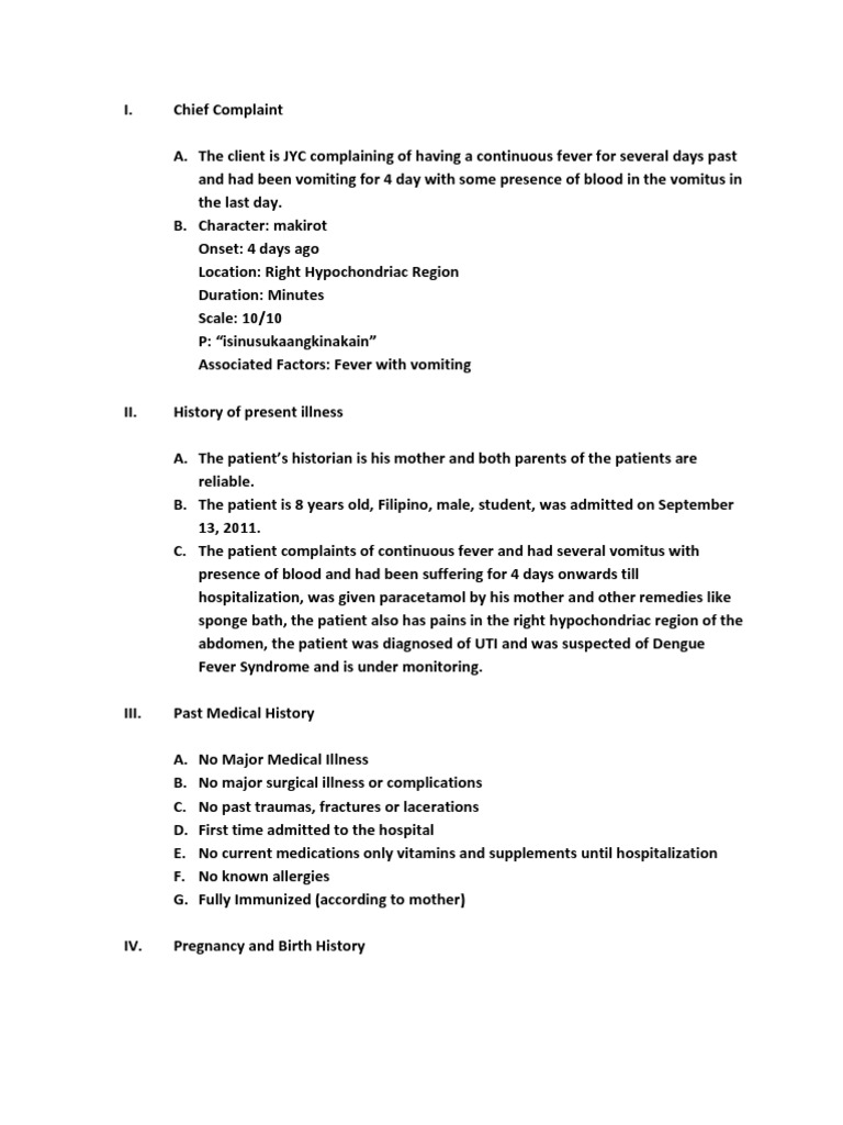 Chief Complaint | Pregnancy | Childbirth