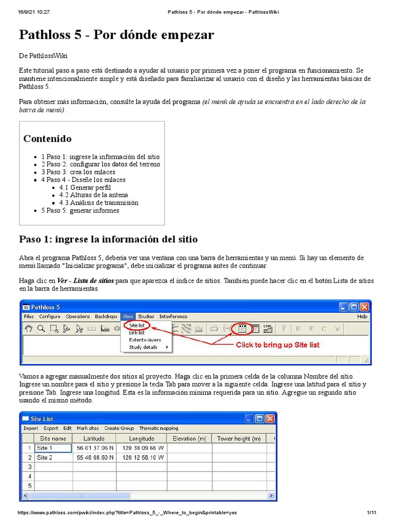Pathloss 5 - tutorial basico | PDF