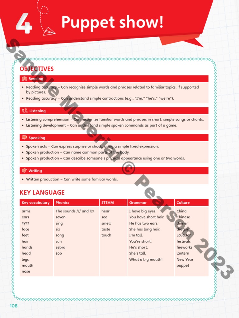 English Code L1 U4 - Teacher's Book | Download Free PDF | Vocabulary ...
